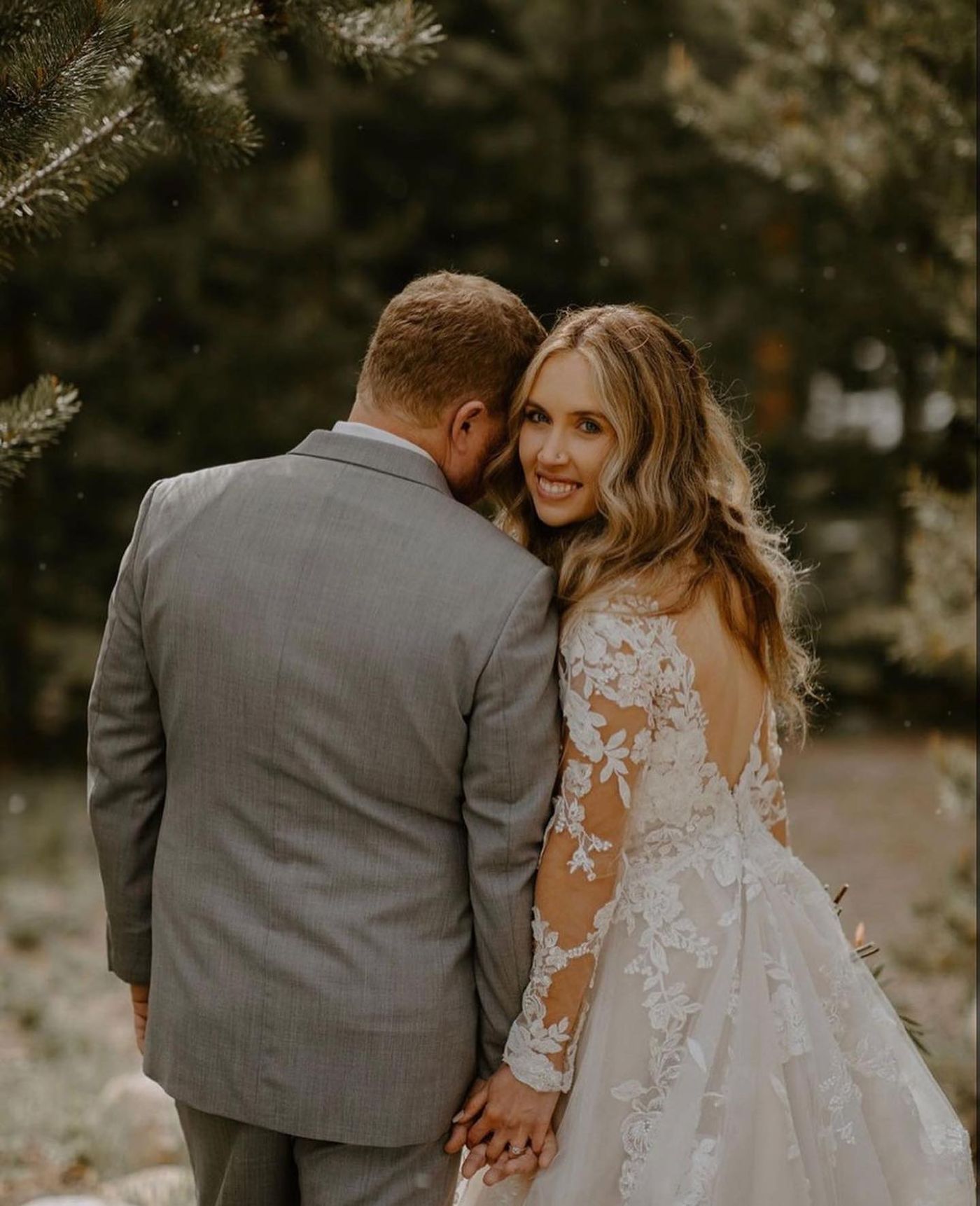 Real Bride - Hannah wearing Madeline glitter shoes | Lace & Favour