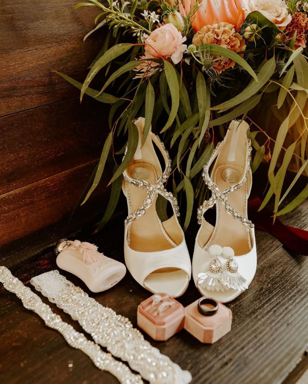 Perfect Bridal Katelyn Dyeable Ivory Satin Crystal Wedding Sandals