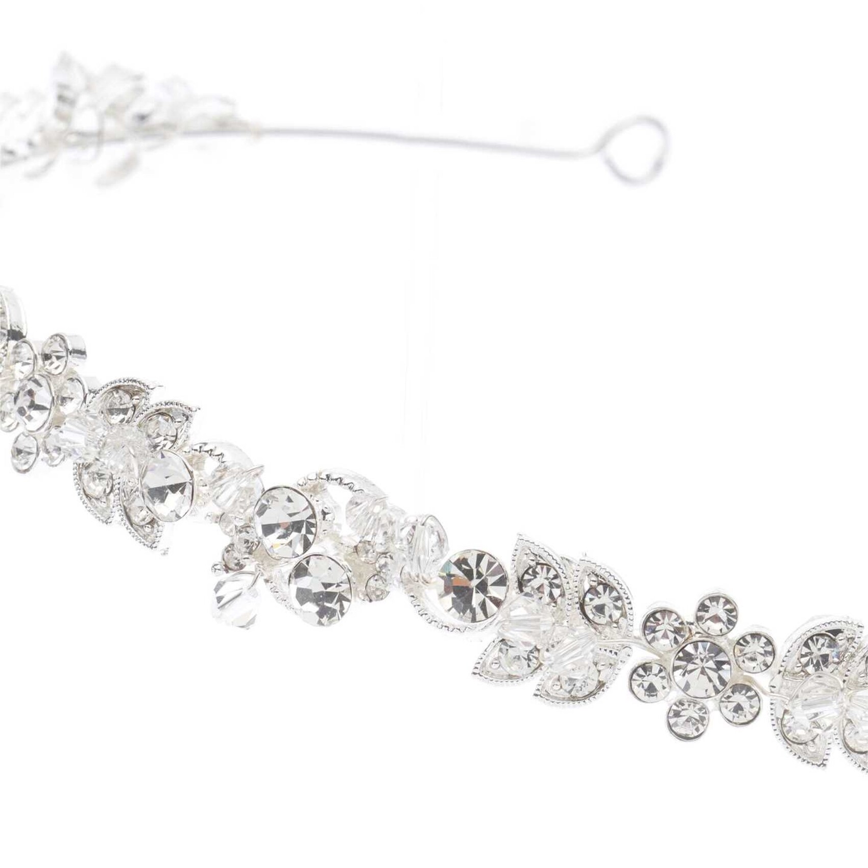 Alice Silver Vintage Inspired Crystal Headband