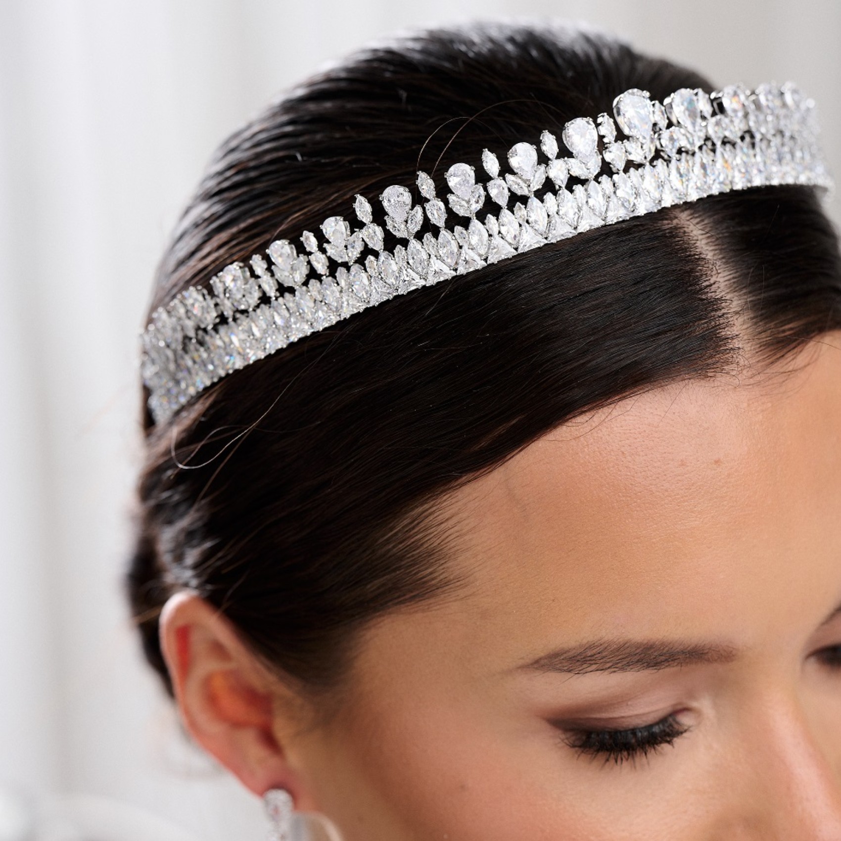 Imperial Vintage Inspired Cubic Zirconia Wedding Tiara
