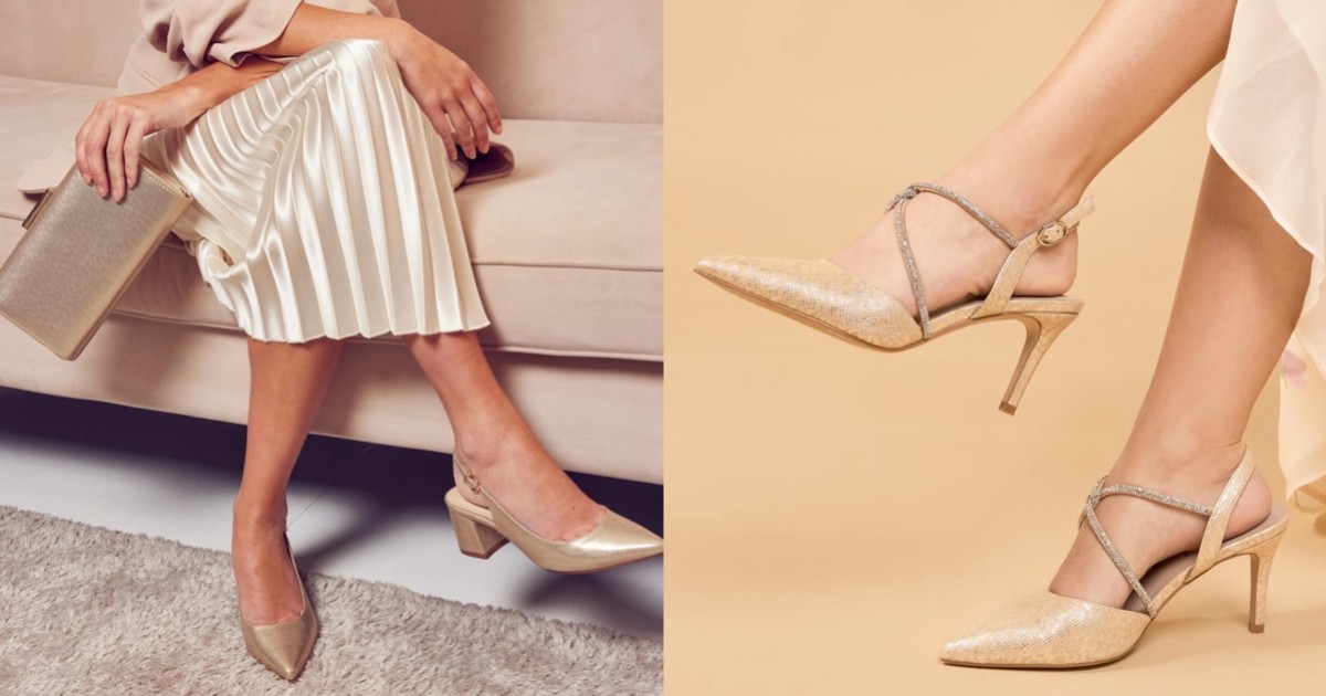Gold Prom Shoes | Gold Heels for Prom | Lace & Favour