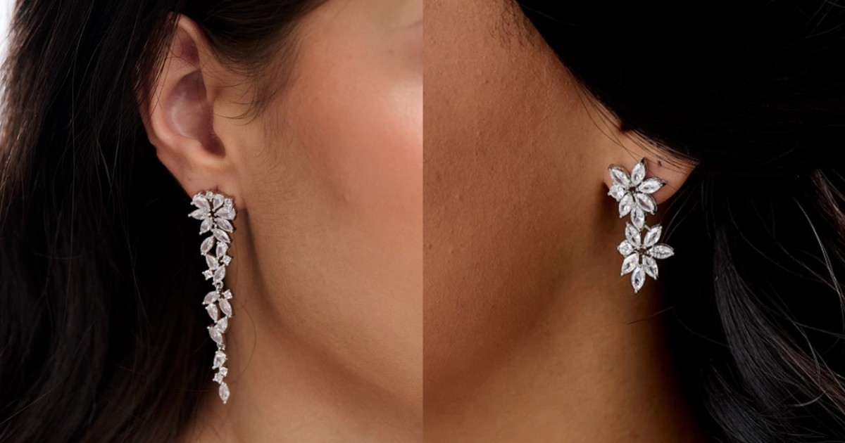 Silver Prom Earrings | Lace & Favour